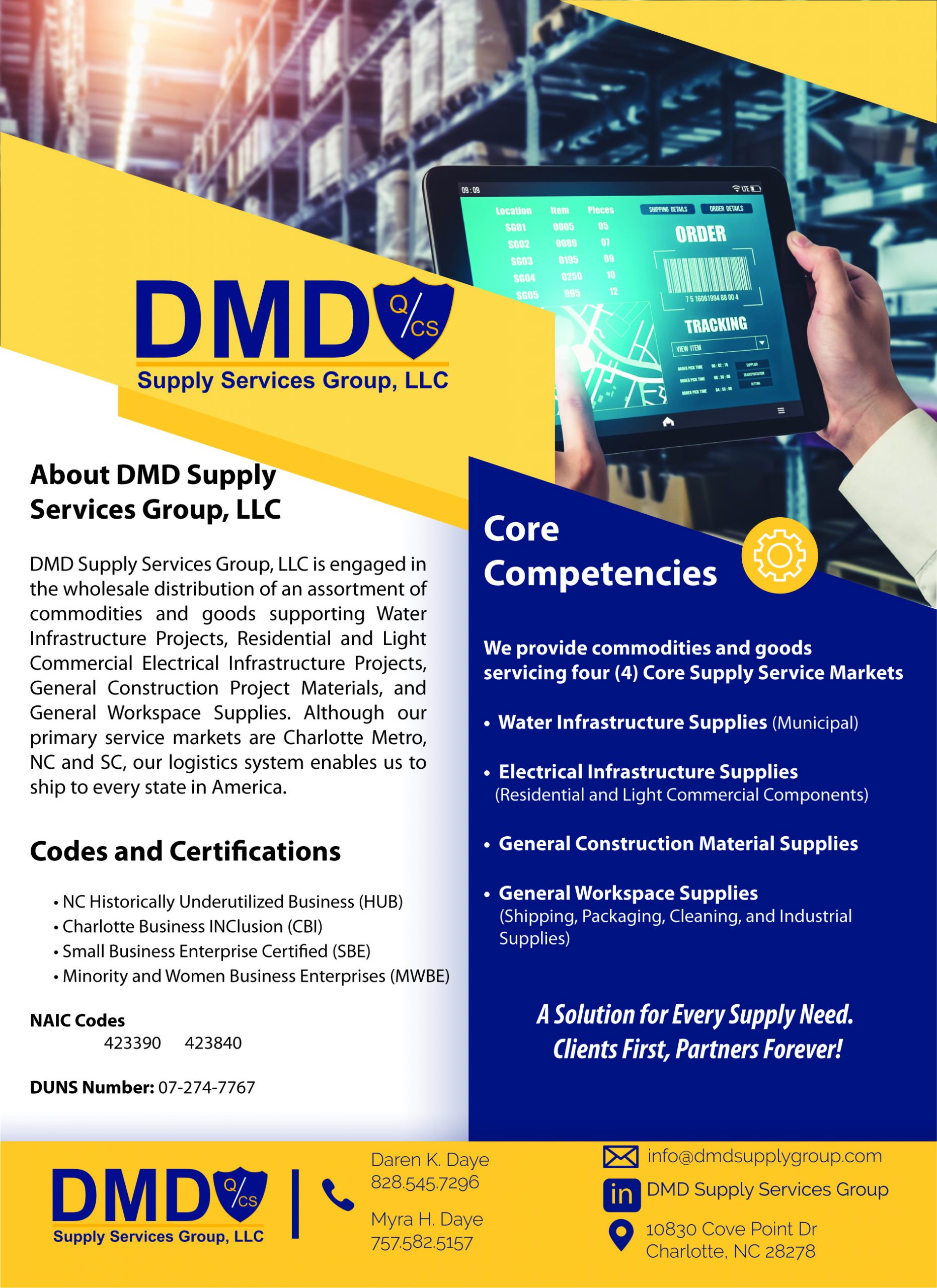 Capability Statement – DMD Supply Services Group, LLC