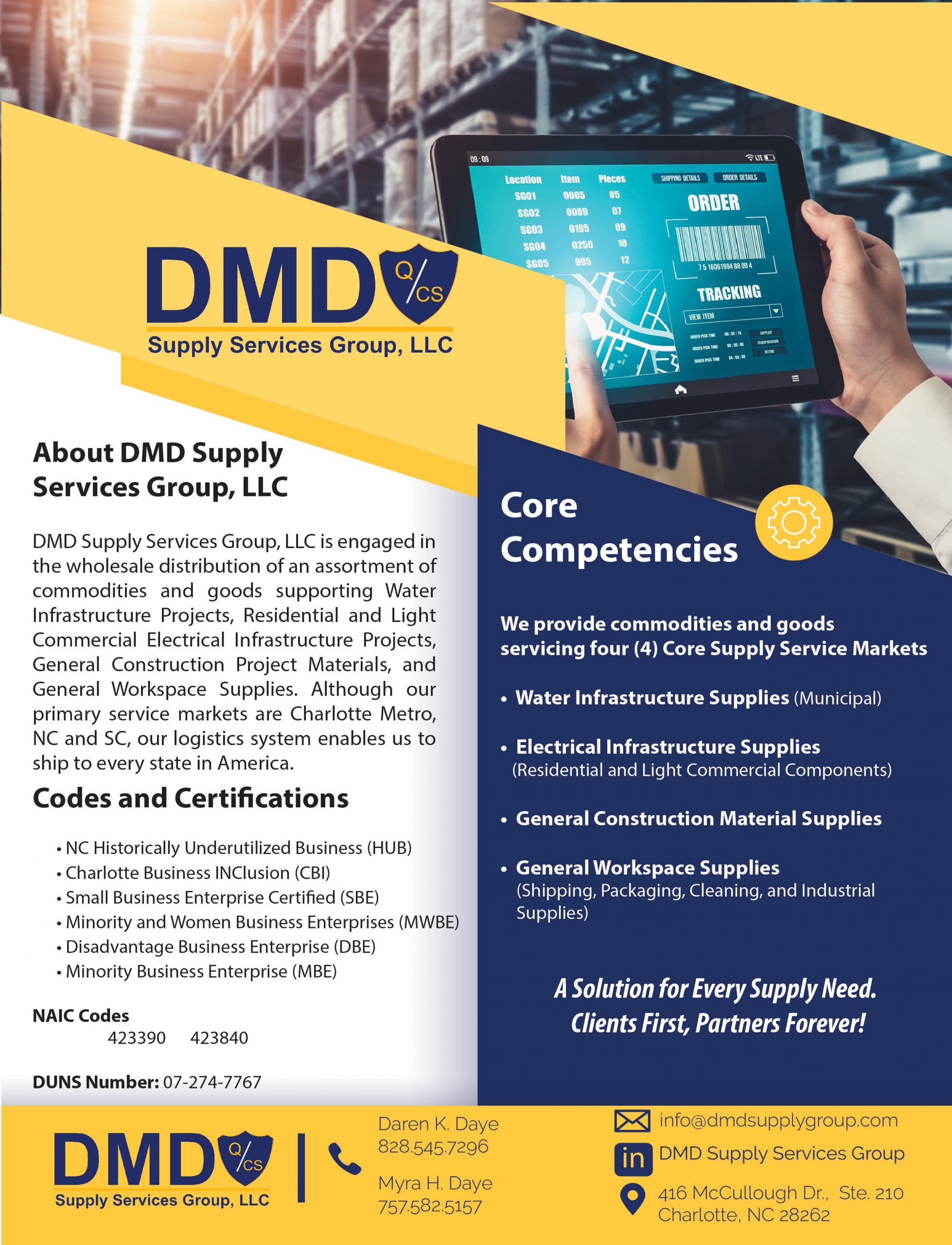Capability Statement – DMD Supply Services Group, LLC